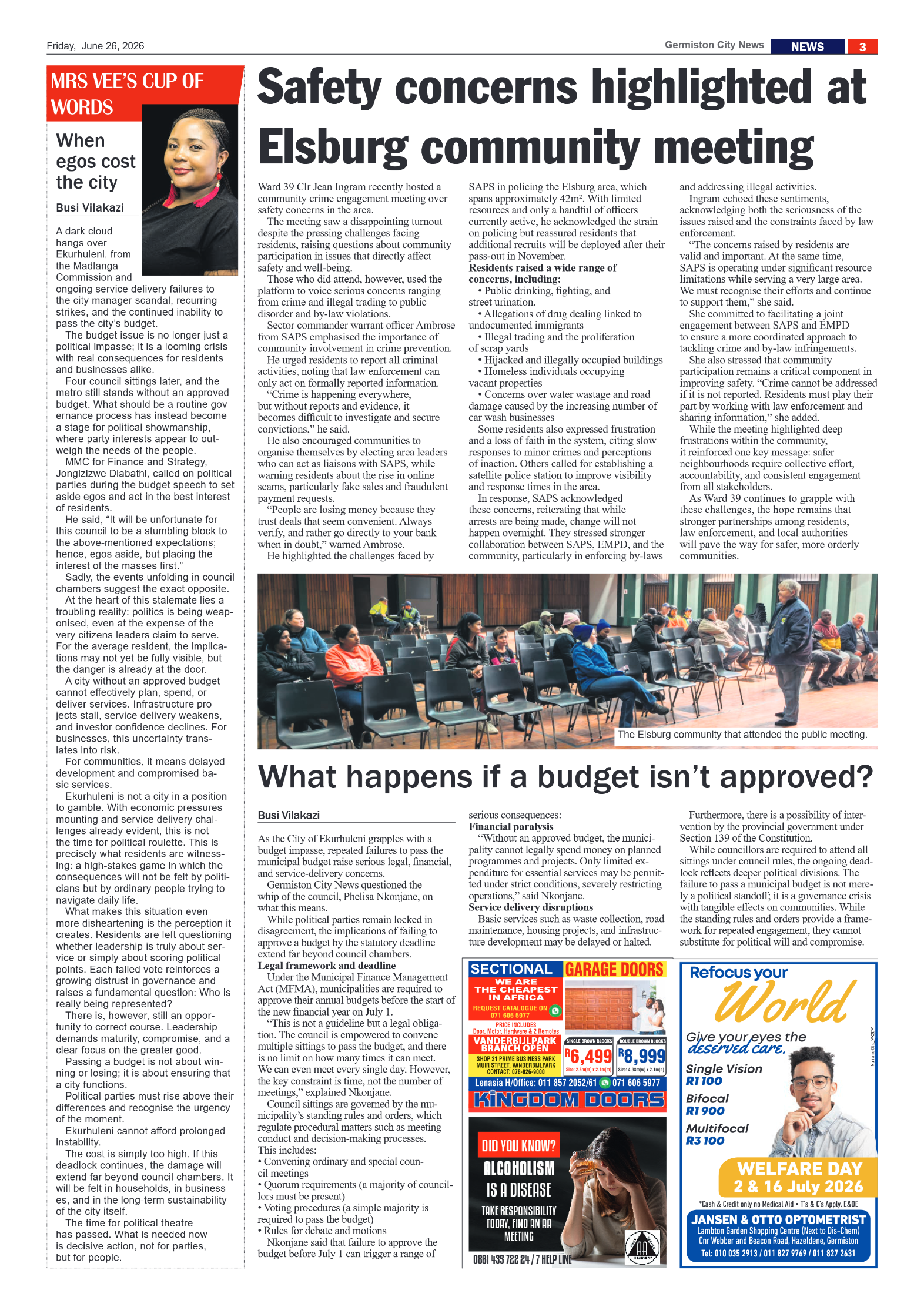Germiston City News 26 June 2026 | Germiston City News